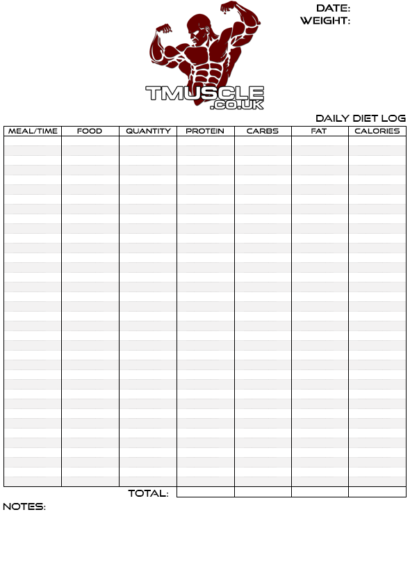 Bodybuilding Log Book Templates Free Download Bodybuilding Log Book Templates Free Download